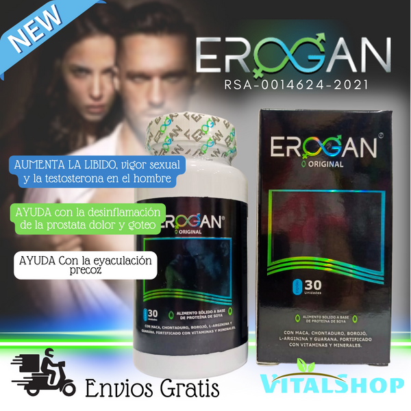 PROMO (EROGAN X 30 cáp. 100 % ORIGINAL 💯 POTENCIA) ¡Envío Gratis ...