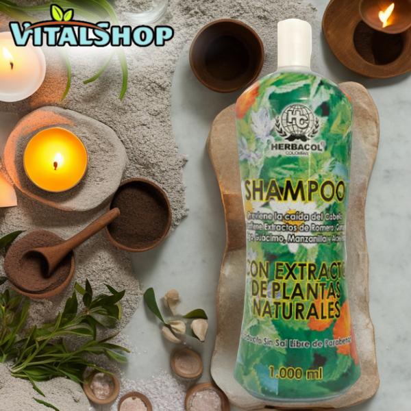 SHAMPOO CON EXTRACTO DE PLANTAS (240ml - 1000ml) "HERBACOL" – VitalShop ...