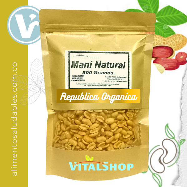 Mani Natural - Mani Salado - 500 Gr – VitalShop Colombia