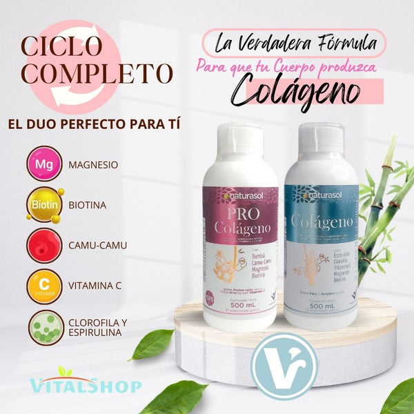 **COLÁGENO Ciclo completo PRO- COLAGENO 500ML + COLAGENO 500ML- NATURA ...