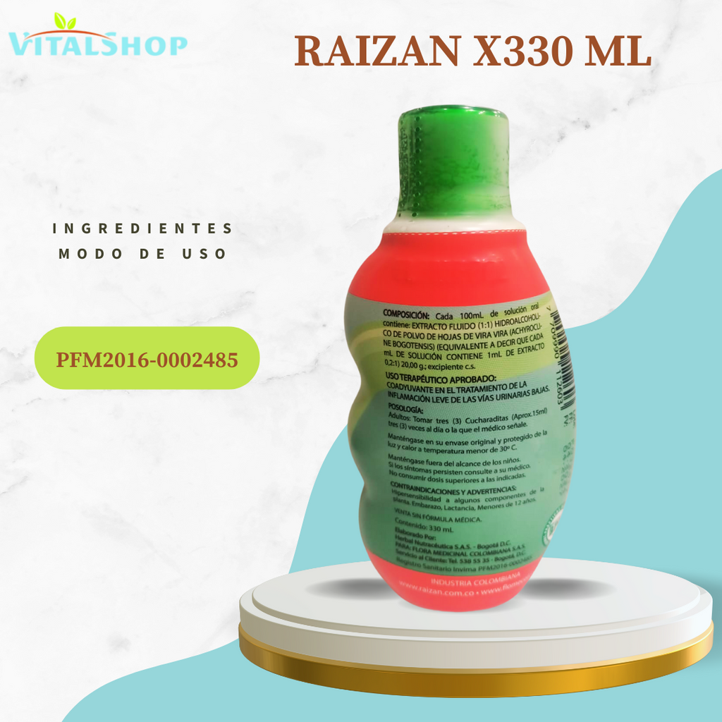 **RAIZAN FLOMECOL X330mL** – VitalShop Colombia