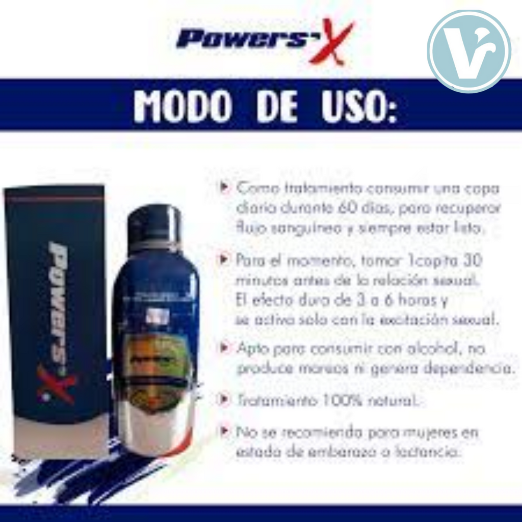 Combo Rápida Acción (1 Frasco de Power 500ML + 20 Pastillas Powers X ...